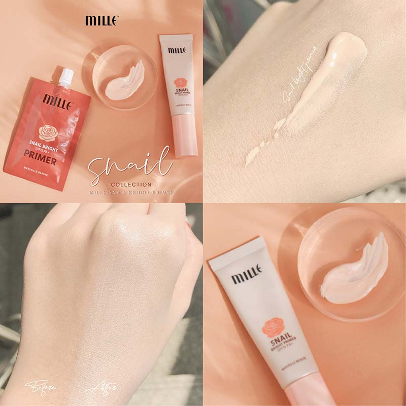 MILLE ไพรเมอร์ Snail Bright Primer 30 กรัม | AllOnline
