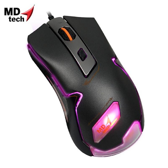 MD-TECH Optical Mouse USB BC-85 - Black/Red - ThaiPick