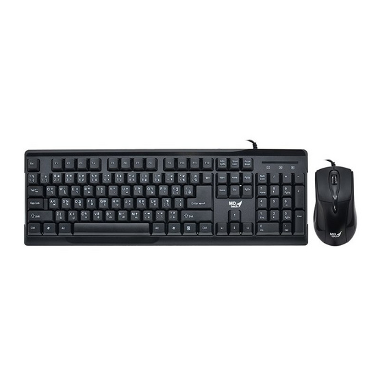 MD-TECH Combo Set Keyboard & Mouse USB KB111+M11 - ThaiPick