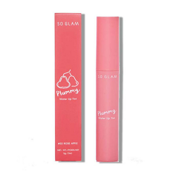 SO GLAM ลิปทินท์ Plummy Water Lip Tint #02 Rose Apple - ThaiPick