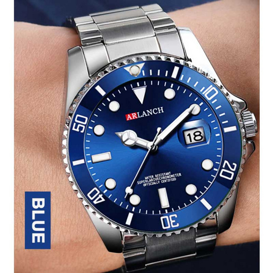 ARLANCH นาฬิกาข้อมือ รุ่น AL306-BL/GO - Blue - ThaiPick