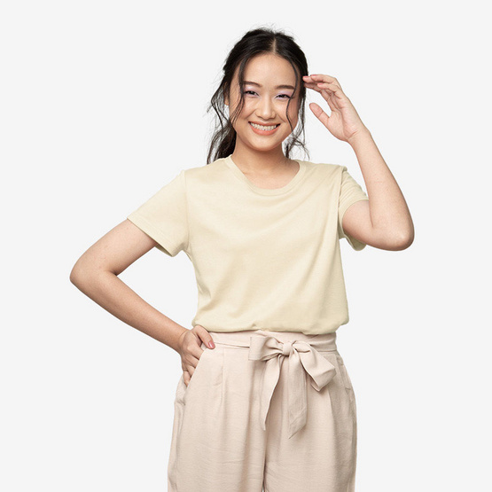 M2S Basics เสื้อยืดคอกลมหญิง - ThaiPick