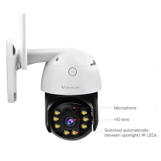 Vstarcam กล้องวงจรปิด Ip Camera รุ่น CS64 - White - ThaiPick