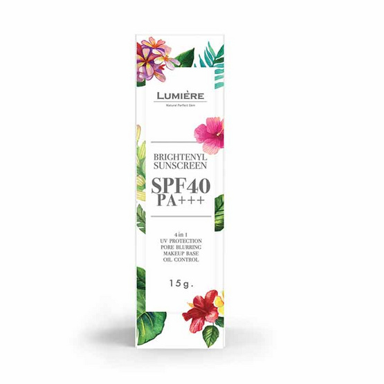 Lumiere กันแดดเนื้อใยไหม Brightenly Sunscreen SPF 40 +++ 15กรัม - ThaiPick