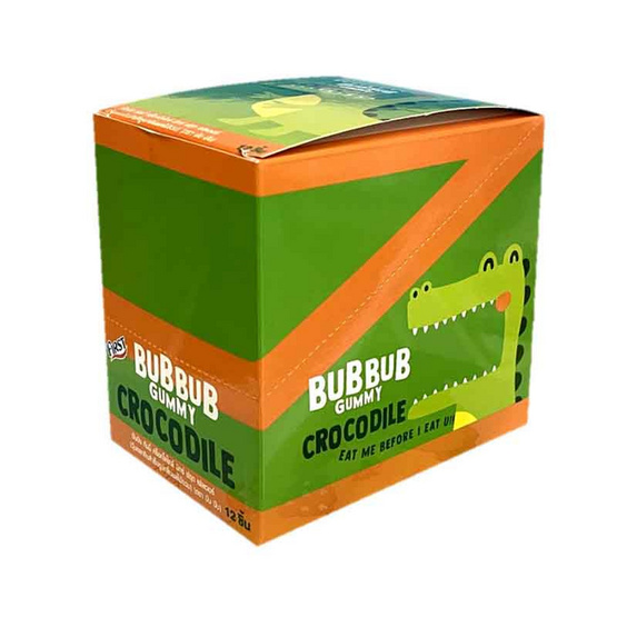 บับบับ กัมมี่คร็อกโคไดล์ 30 กรัม (ยกกล่อง 12 ชิ้น) - ThaiPick