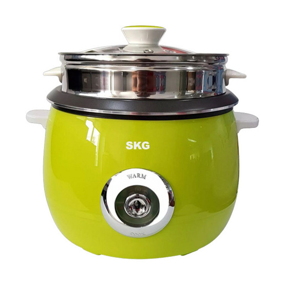 SKG หม้อหุงข้าว 2.8 ลิตร + ซึ้งนึ่งสแตนเลส รุ่น SK-281 - เขียว - ThaiPick