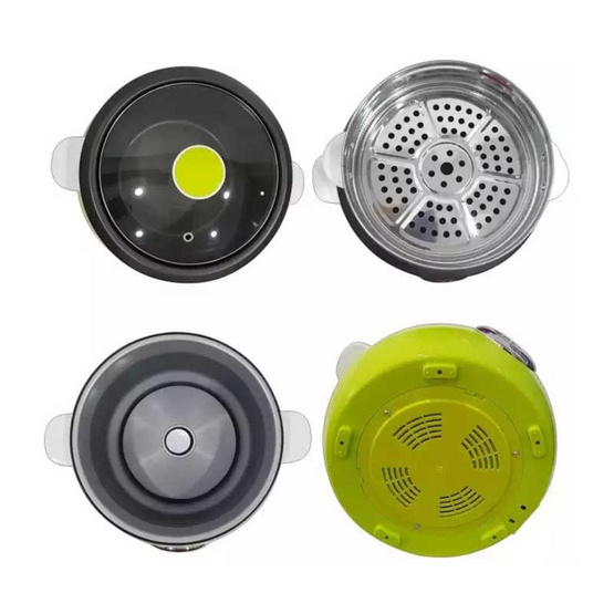 SKG หม้อหุงข้าว 2.8 ลิตร + ซึ้งนึ่งสแตนเลส รุ่น SK-281 - เขียว - ThaiPick