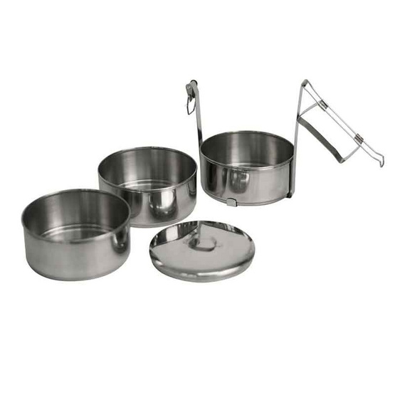 J SIAM ปิ่นโตสแตนเลส 3 ชั้น รุ่น CXME-CS-3 - สีเงิน - ThaiPick