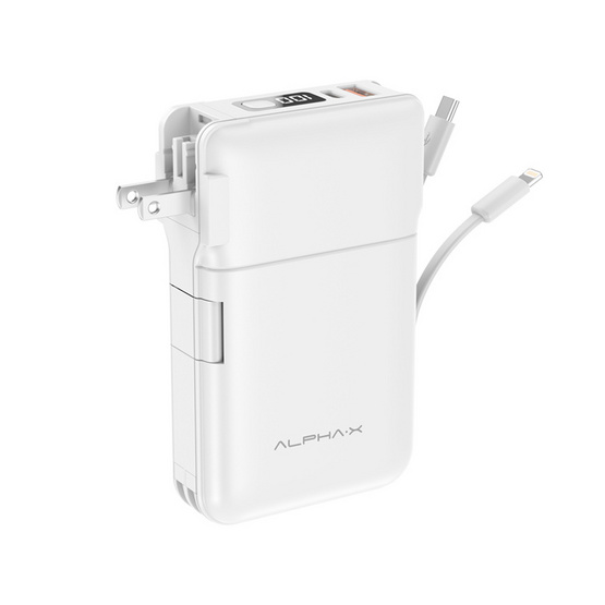 Alpha.X Power Bank 20000 mAh รุ่น ACP20PD - White - ThaiPick