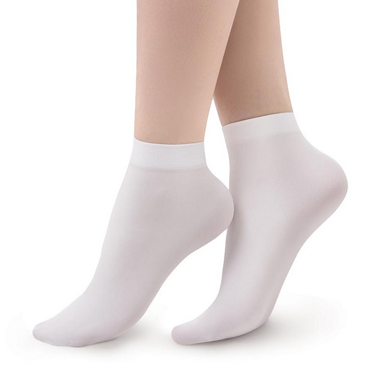 Cherilon ถุงเท้าข้อสั้นป้องกันไวรัส NSA-AV010S-สีขาว F แพ็ก 3 - WHITE - FREE SIZE - ThaiPick