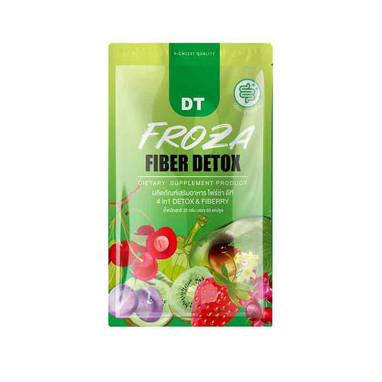 Fiber detoks (ไฟเบอร์ดีท็อกซ์) ชาเขียวไฟโต-ดีท็อกซ์ รสมิกซ์เบอร์รี่ ...