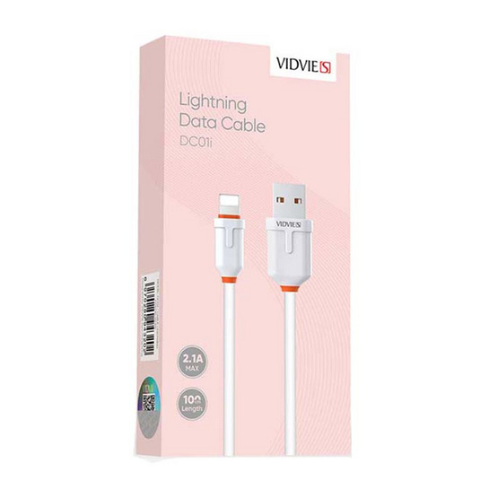 Vidvie สายชาร์จ Lightning รุ่น CB477 - White - ThaiPick