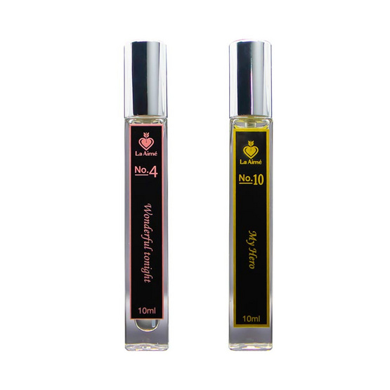 La Aime น้ำหอมเสริมดวงความรัก Perfume 10 มล. (แพ็กคู่) กลิ่น No.4 + No ...