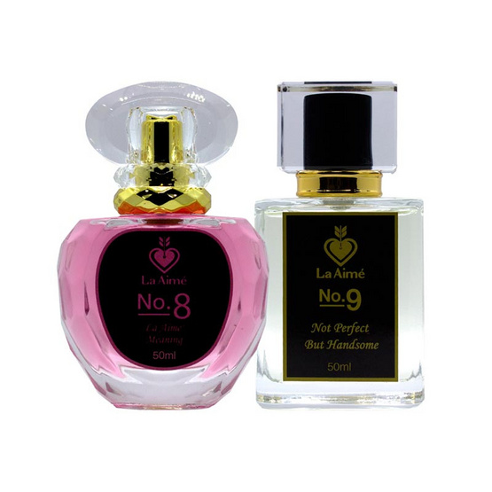 La Aime น้ำหอมเสริมดวงความรัก Perfume 50 มล. (แพ็กคู่) กลิ่น No.8 + No ...