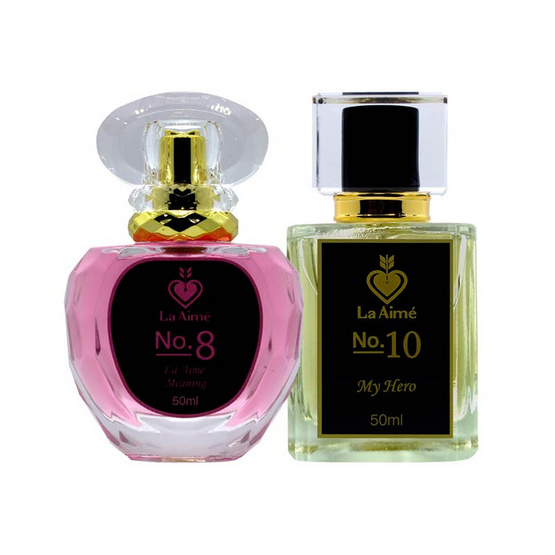 La Aime น้ำหอมเสริมดวงความรัก Perfume 50 มล. (แพ็กคู่) กลิ่น No.8 + No ...
