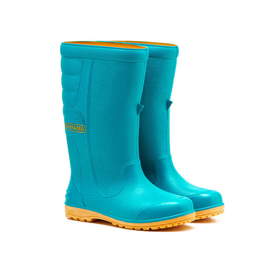 Ohyama รองเท้าบูทโอยาม่า พื้นเรียบสูง 15 นิ้ว หัวโต รุ่น B.003 - ThaiPick