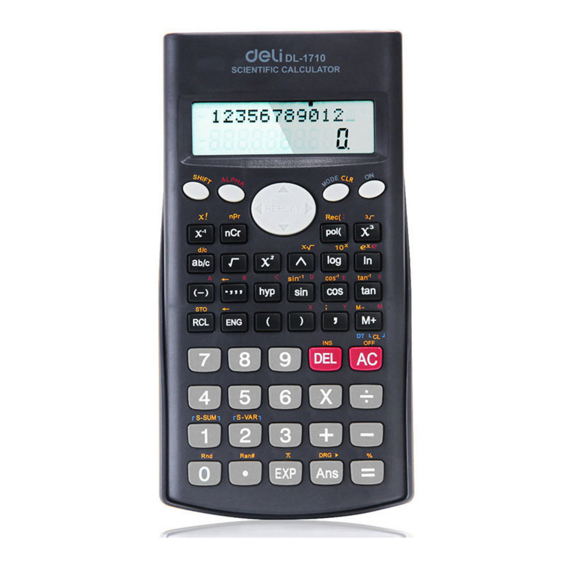 Deli 1710 Scientific Calculator เครื่องคิดเลขวิทยาศาสตร์ สีดำ ...